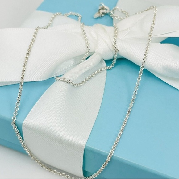 Tiffany & Co. | Jewelry | Tiffany Co Authentic 6 Silver Chain Necklace ...